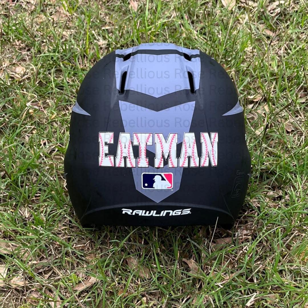 PRE-ORDER / Baseball + Softball Custom Helmet Decal – Oak and Berk