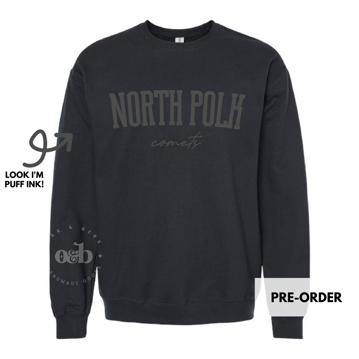 RTS / North Polk Comets PUFF, youth + adult – Oak and Berk