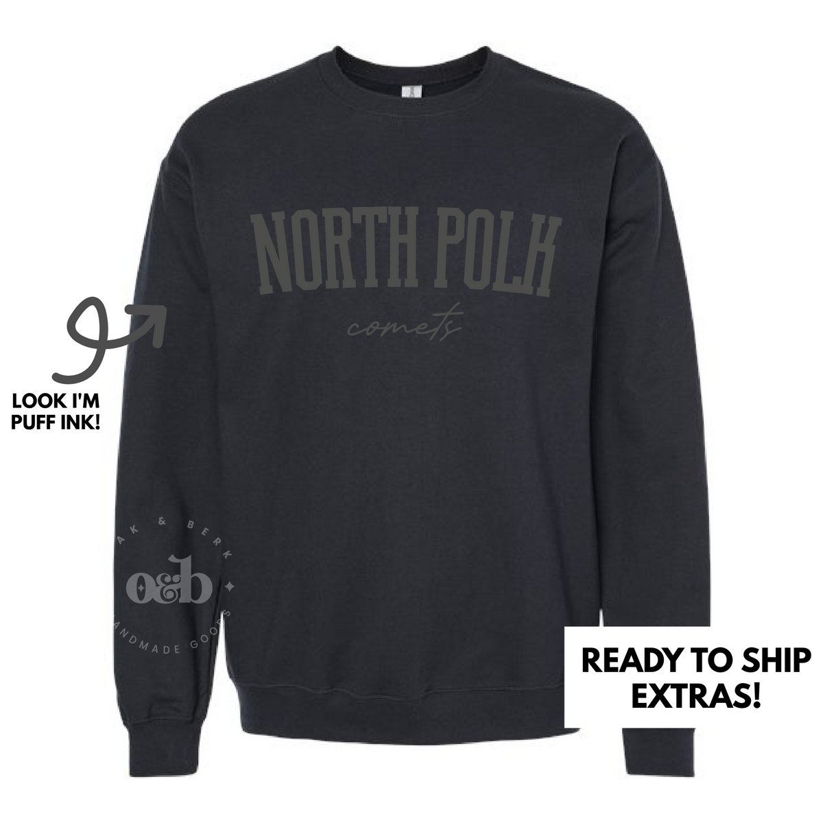 RTS / North Polk Comets PUFF, youth + adult – Oak and Berk