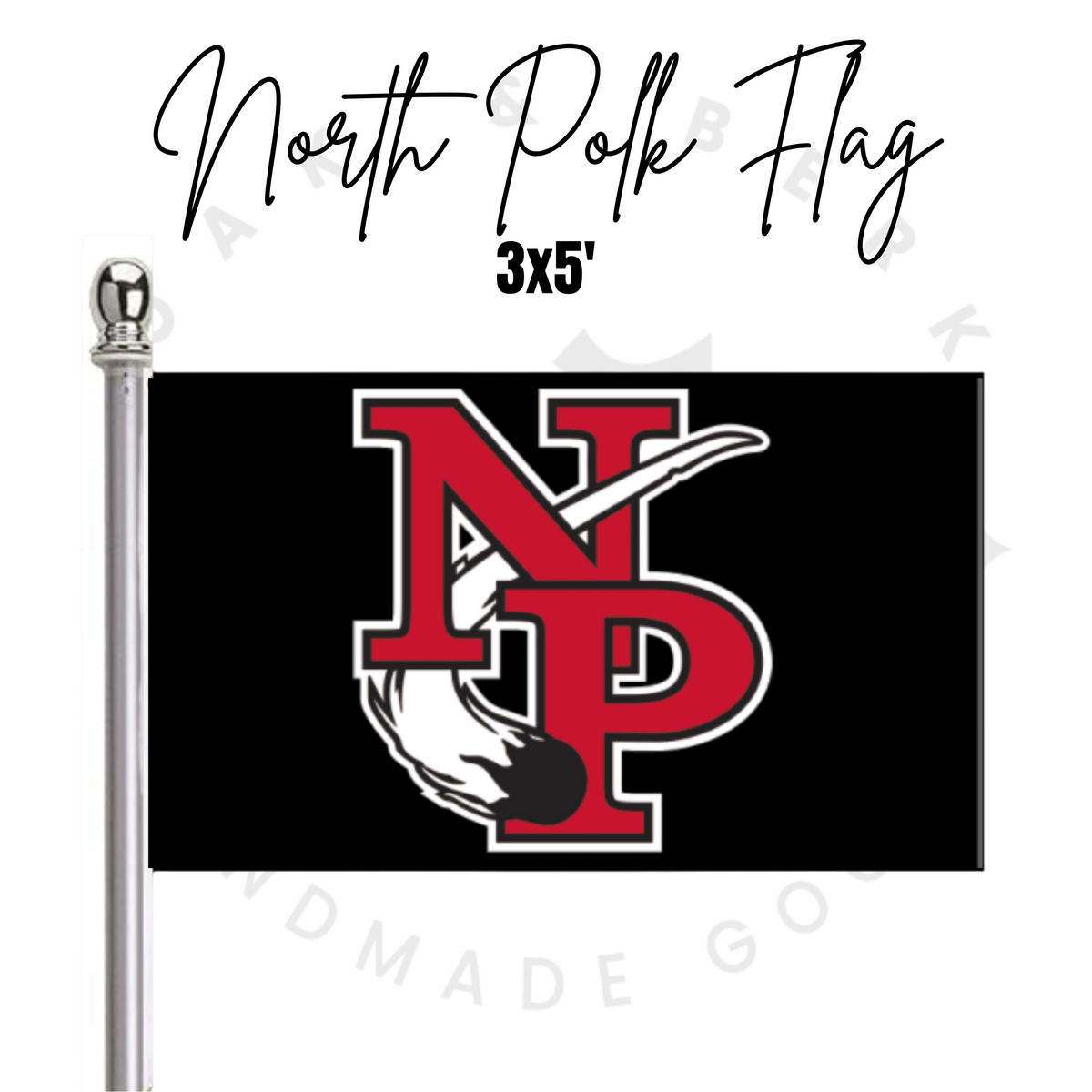 RTS / North Polk Logo Flag – Oak and Berk