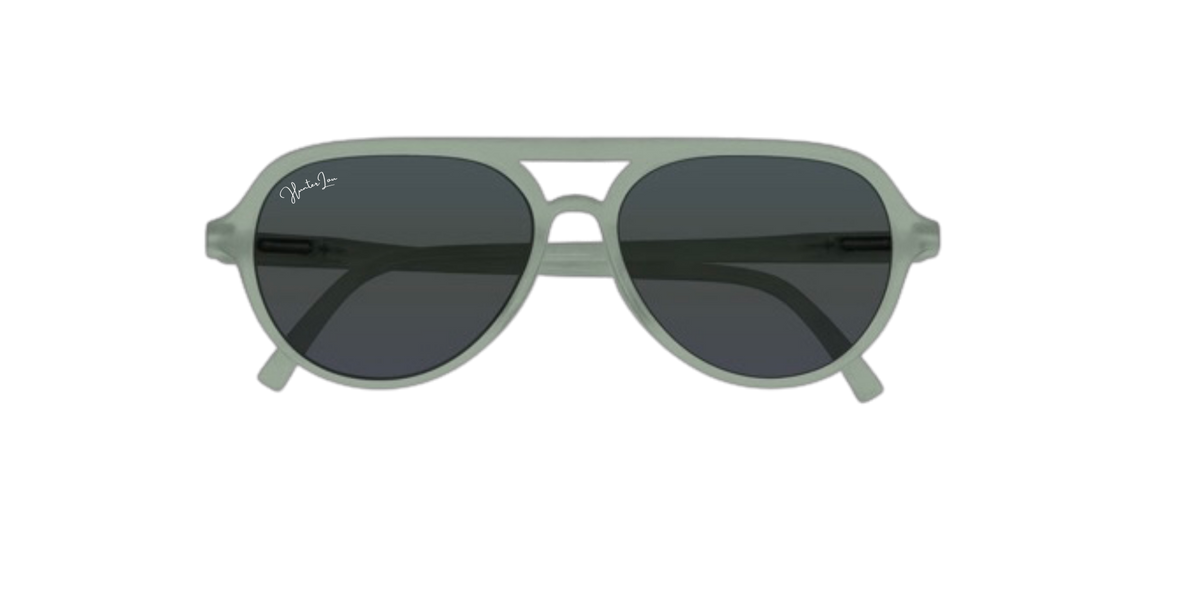 RTS / Aviator Kids Sunglasses-Olive (3-7 Years): Smoke Grey – Oak and Berk