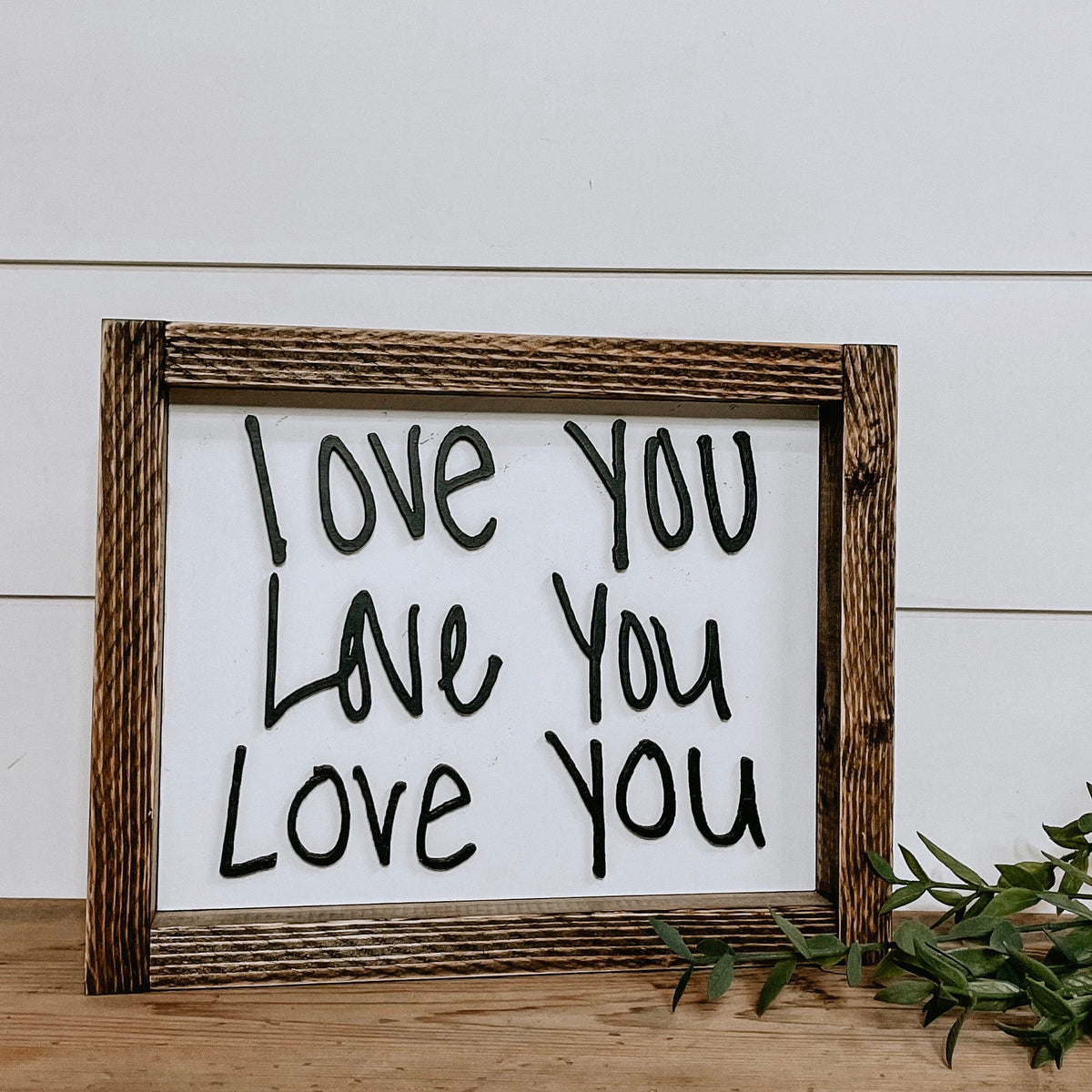 MTO / I Love You Handwriting Sign – Oak and Berk