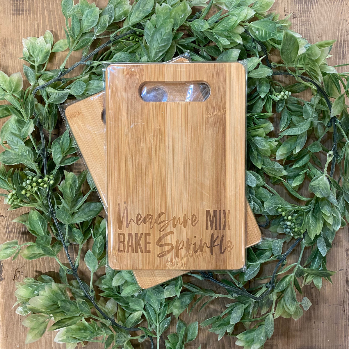 MTO / Bamboo Cutting Board - Measure Mix Bake Sprinkle – Oak and Berk